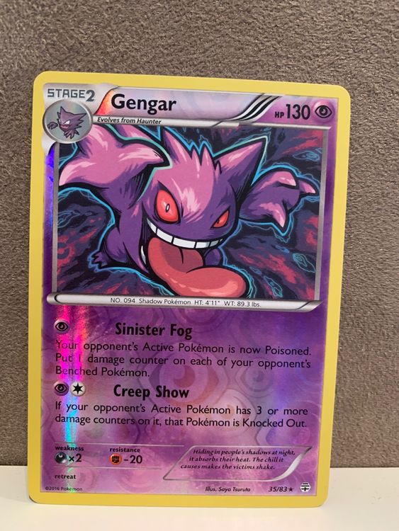 Pokemon Gengar Reverse Holo Rare Generations ENG 35/83 (Gebraucht) in Fislisbach für CHF 6 – mit ...