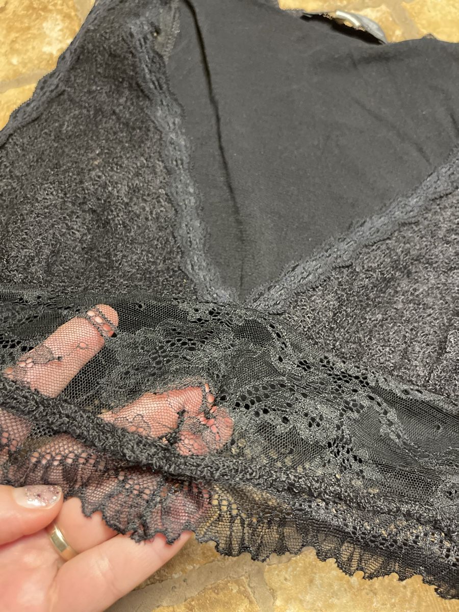 Etoiselle Couture Top di Lana con pizzo-tg S/M-nuovo (Nuovo (secondo la ...