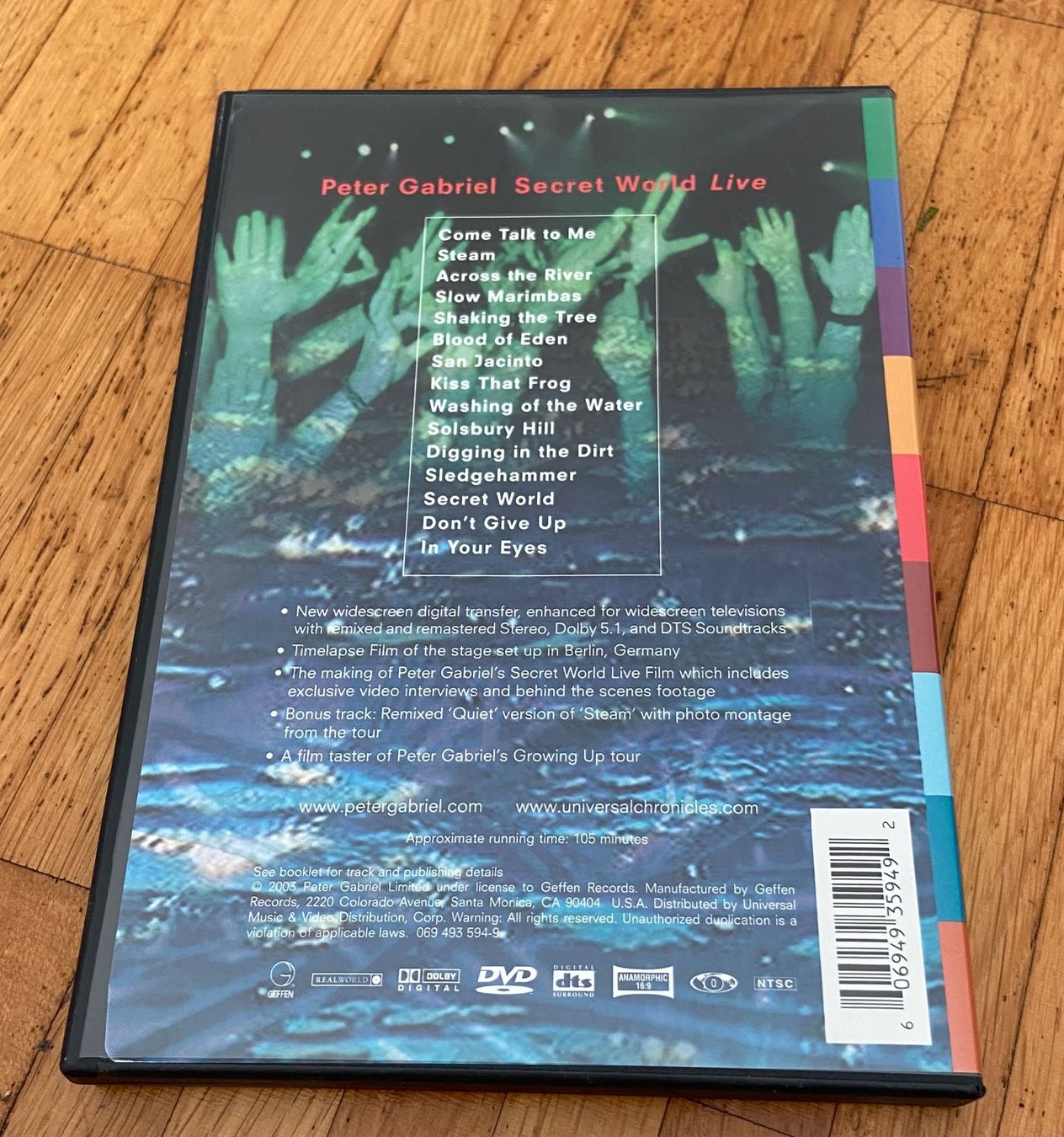 Peter Gabriel DVD Secret World Live • WIDE SCREEN (Gebraucht) in Luzern für CHF 4.95 – mit ...