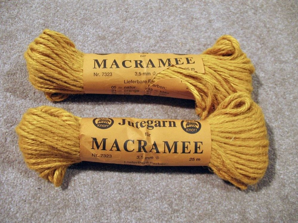 Makramée Jute Garn KNORR 8 Bündel (Neu (gemäss Beschreibung)) in Wil ZH ...