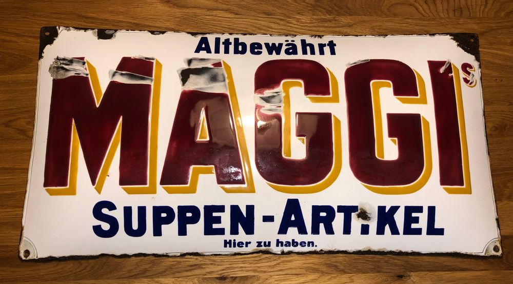 Maggi‘s Emailschild Selten/Rar/Loft/Deko | Kaufen auf Ricardo