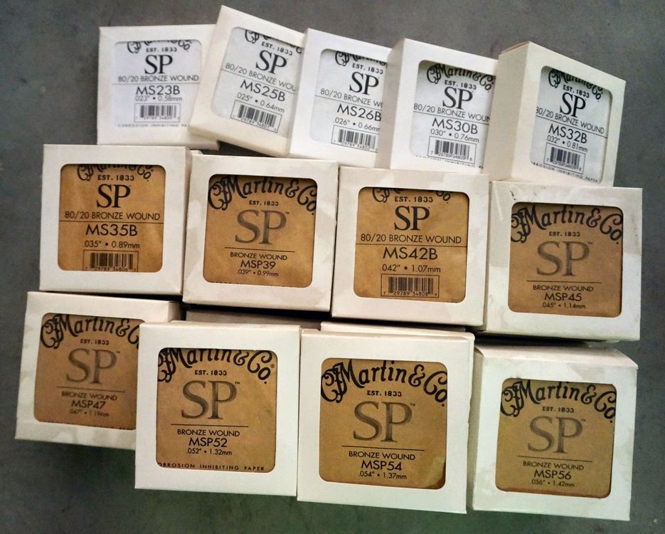 Martin SP Bronze Single Strings Monster Pack!!!!! (Neu und ...