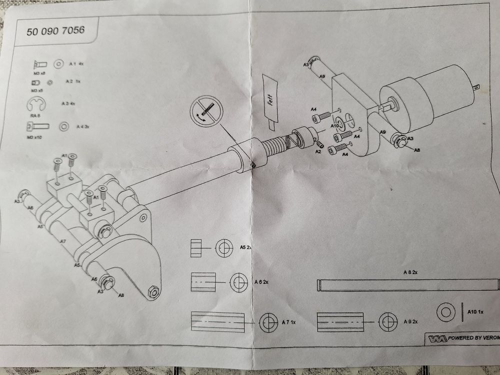Carson Spindelantrieb für Kipper komplett mit Motor (Neu (gemäss ...