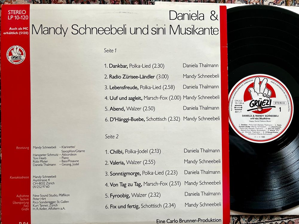 Daniela & Mandy Schneebeli Und Sini Musikante – Happy LP 🛀 (Gebraucht ...