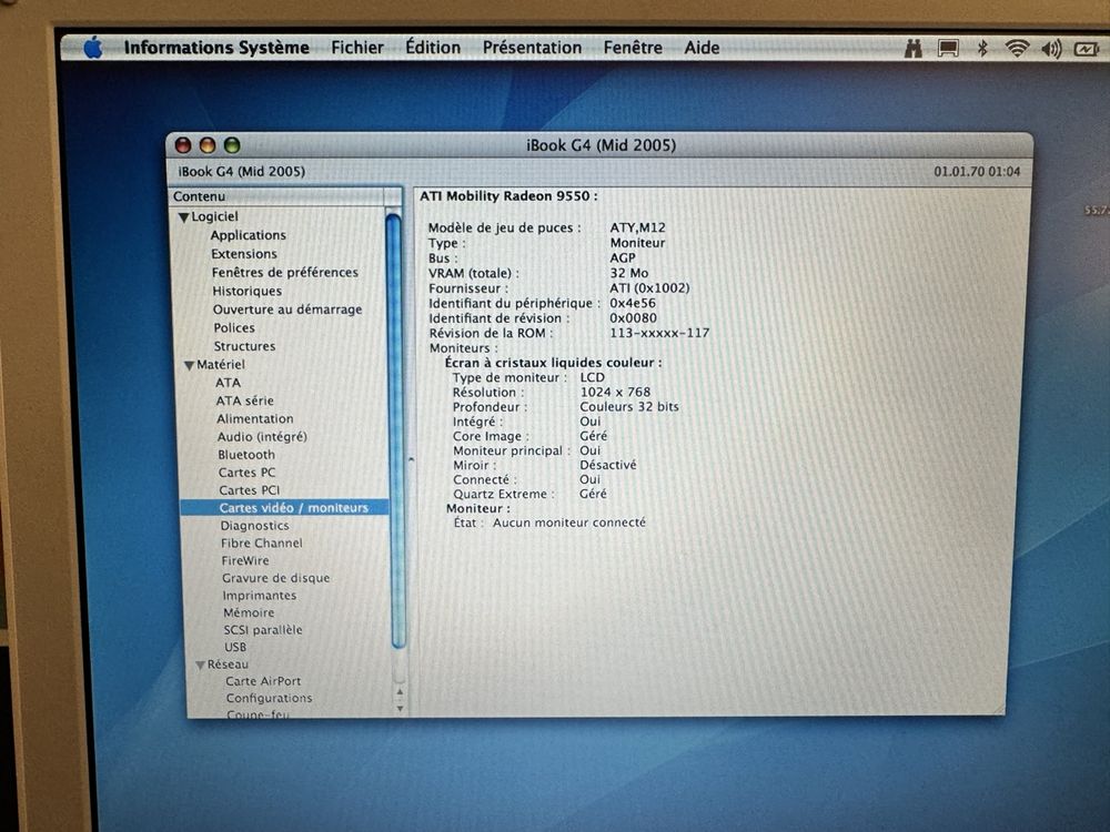 Apple iBook G4, 14-inch (Mid 2005) (D'occasion) à Lausanne pour CHF 30 ...