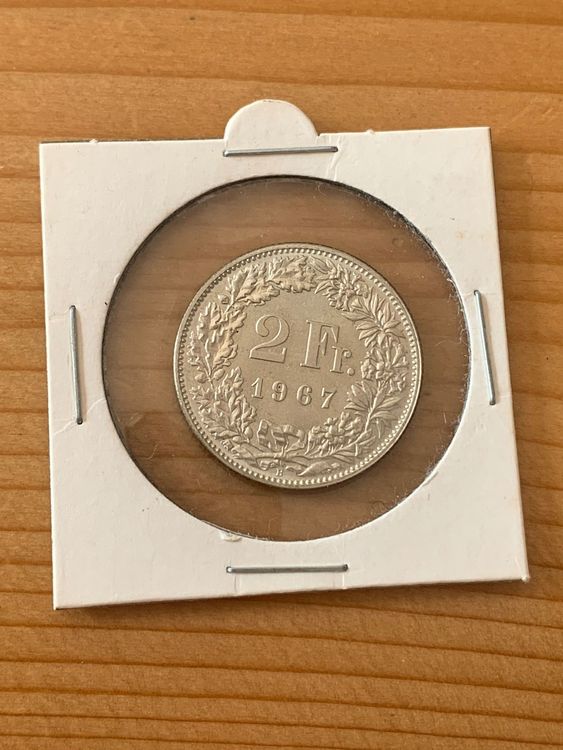 2 Franken 1967 Silber gem. Bilder super Zustand. | Kaufen auf Ricardo
