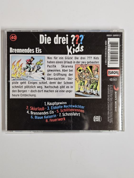 Die drei Fragezeichen Kids - Brennendes Eis (CD 40) (Gebraucht) in ...