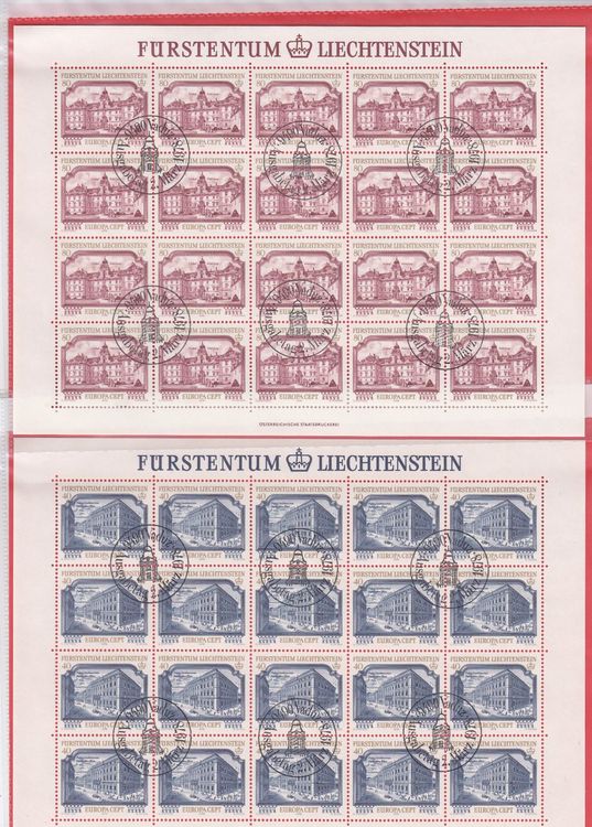 LOT 17 Stück Kleinbögen 1972-1981 ERSTTAG Lichtenstein (Neu (gemäss Beschreibung)) in Adliswil ...