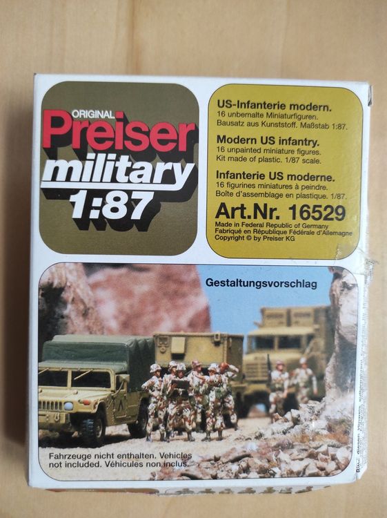 US-Infanterie modern, Bausatz von Preiser military 1/87 (Neu und originalverpackt) in La Chaux ...