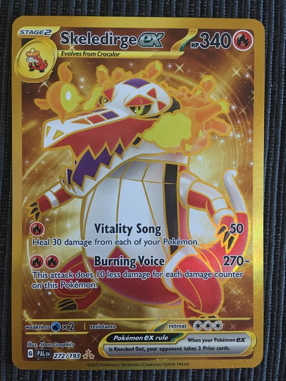 Pokemon Paldea Evolved Skeledrige EX Gold Englisch | Kaufen auf Ricardo