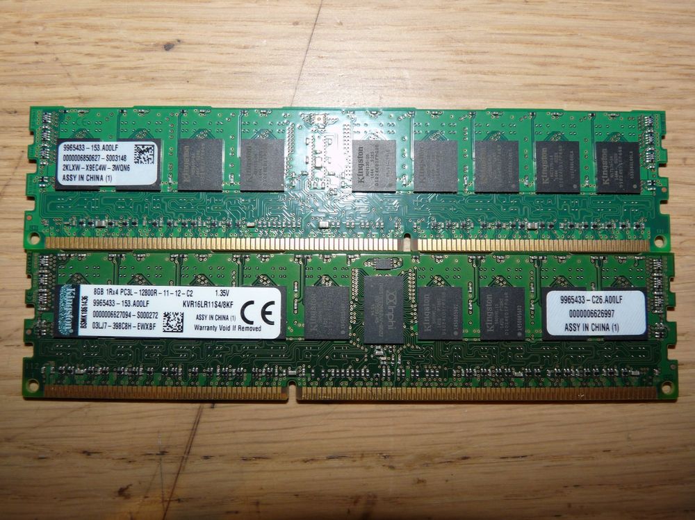 Kingston ValueRAM 8GB PC3L-12800R / Server RAM / KVR16LR11S4 (Gebraucht) in Steffisburg für CHF ...