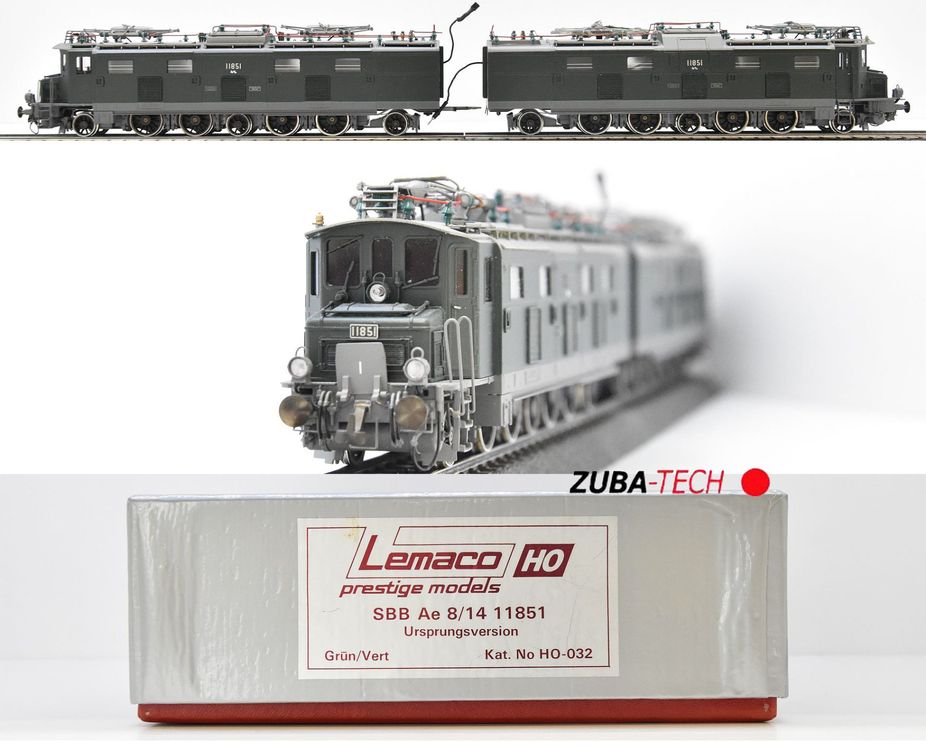 Lemaco H0-032 E-Lok Ae 8/14 SBB H0 GS Messing mit OVP (Gebraucht) in St ...