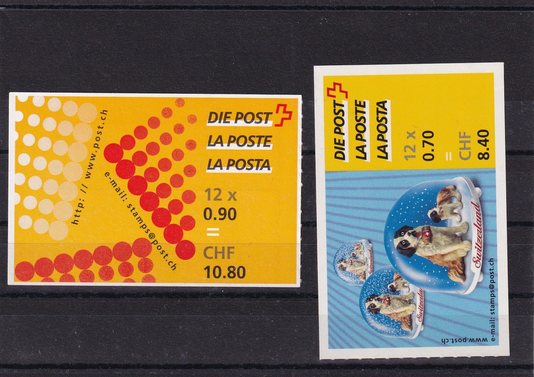 Timbres de carnet N°1025 + 1026 neufs + oblitérés (D'occasion) à Orvin ...