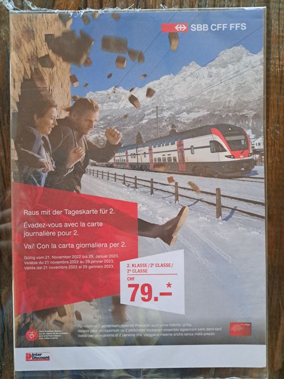 SBB Tageskarte GA für 2 Personen | Kaufen auf Ricardo