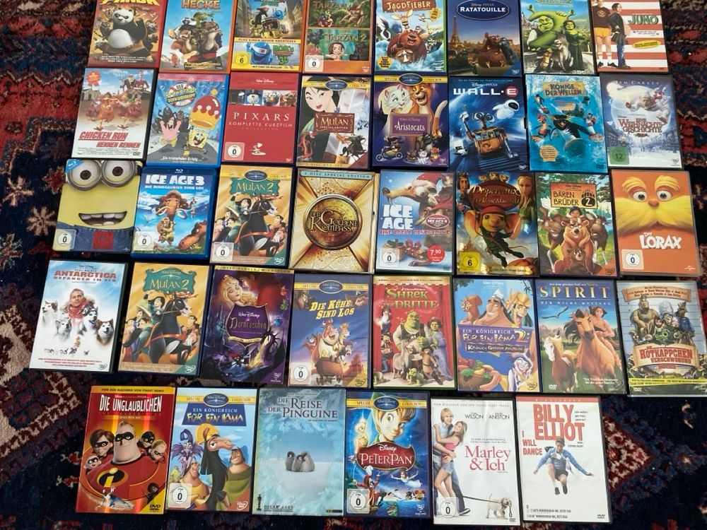 Grosses DVD-Paket: 35+ kinder Filme, disney und andere (Gebraucht) in St.Gallen für CHF 20 – mit ...