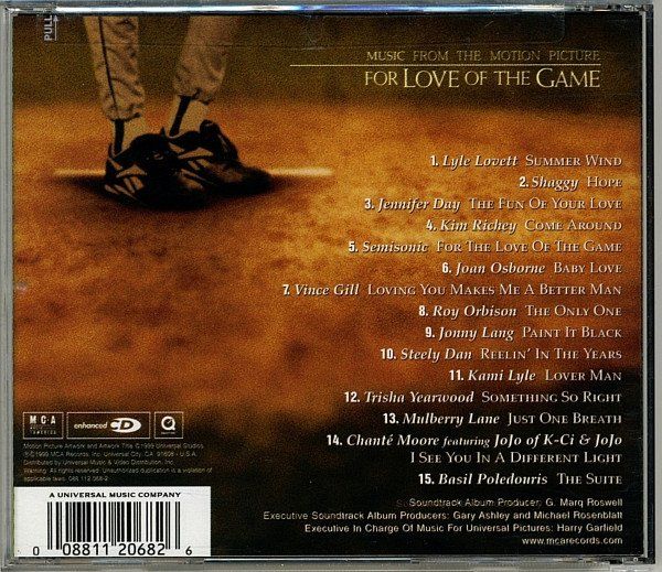 For Love Of The Game - Poledouris & Various (CD, Soundtrack) (Gebraucht ...