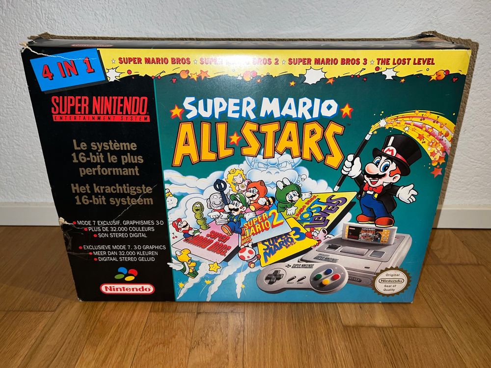 Super Nintendo (SNES) Konsole Super Mario All-Stars Set OVP | Kaufen ...