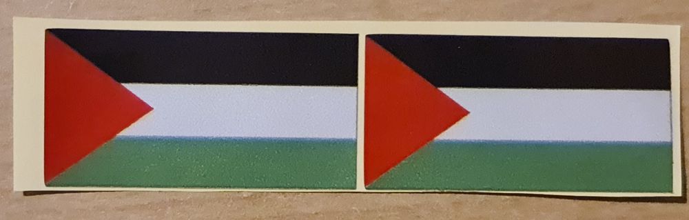 2x Palästina Sticker Aufkleber Palestine 2,8cm x 4,8cm (Neu und ...