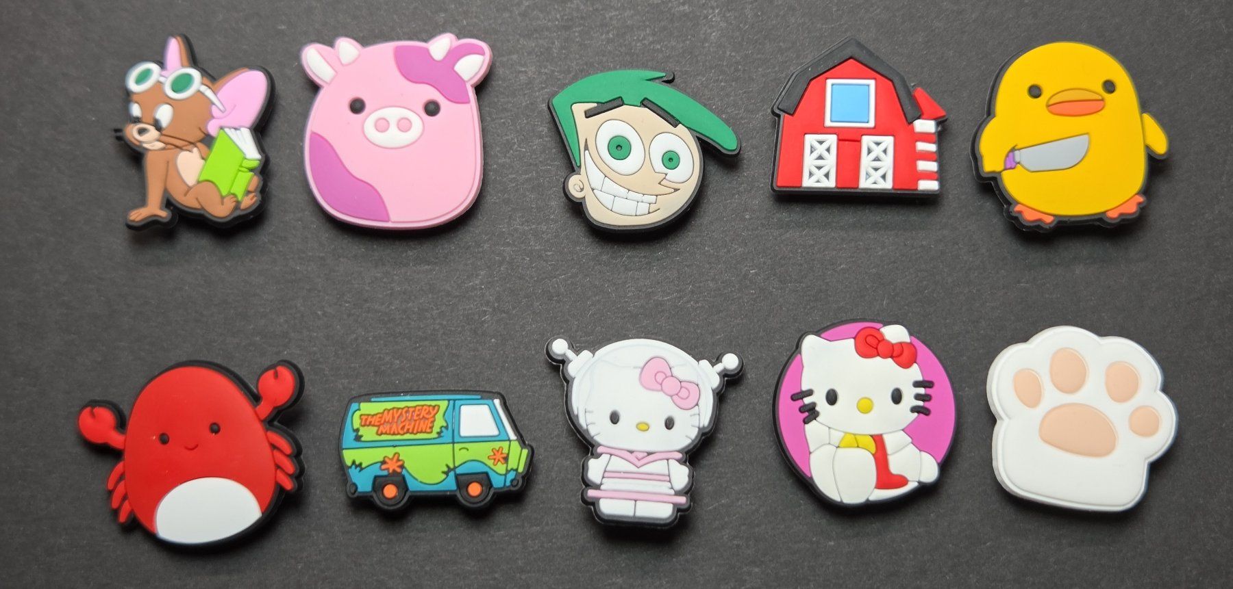 Crocs Pins Deko – 10 Stück bunt und originell (Neu (gemäss Beschreibung ...