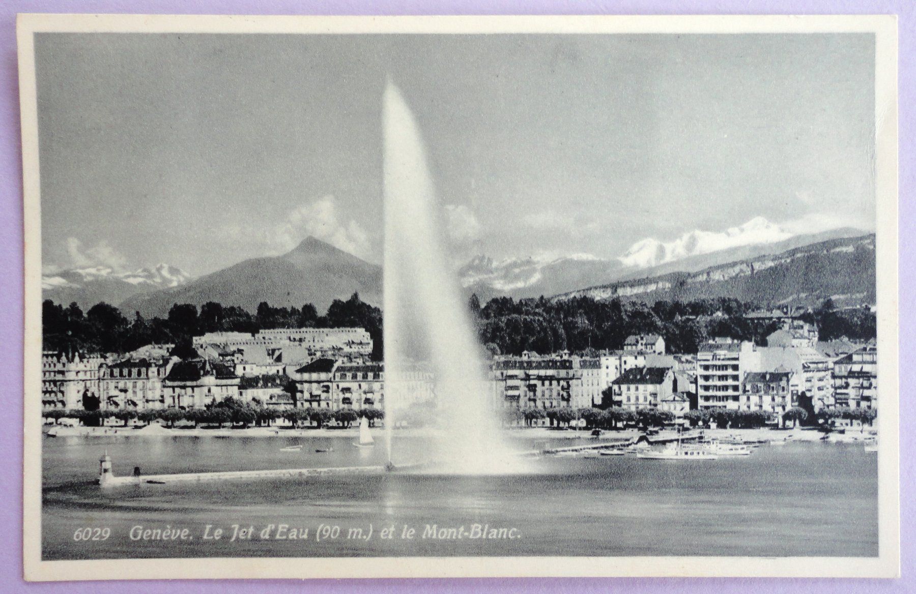 Genève - Le Jet d' Eau (90 m) et le Mt-Blanc (D'occasion) à Fétigny ...