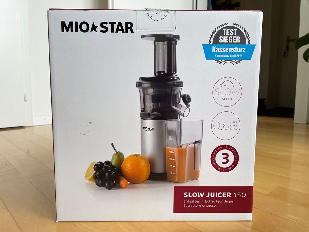 Mio Star Slow Juicer 150 Entsafter (Gebraucht) in Zug für CHF 110 – mit ...