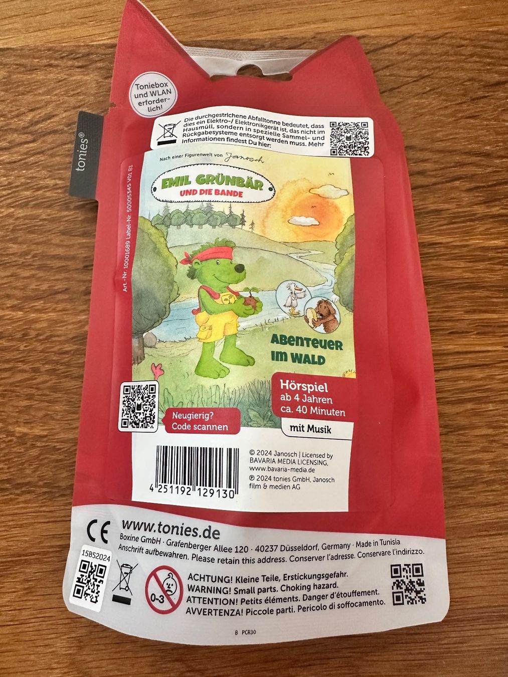 Tonie für die Toniebox Emil Grünbär NEU & OVP (Neu und originalverpackt ...