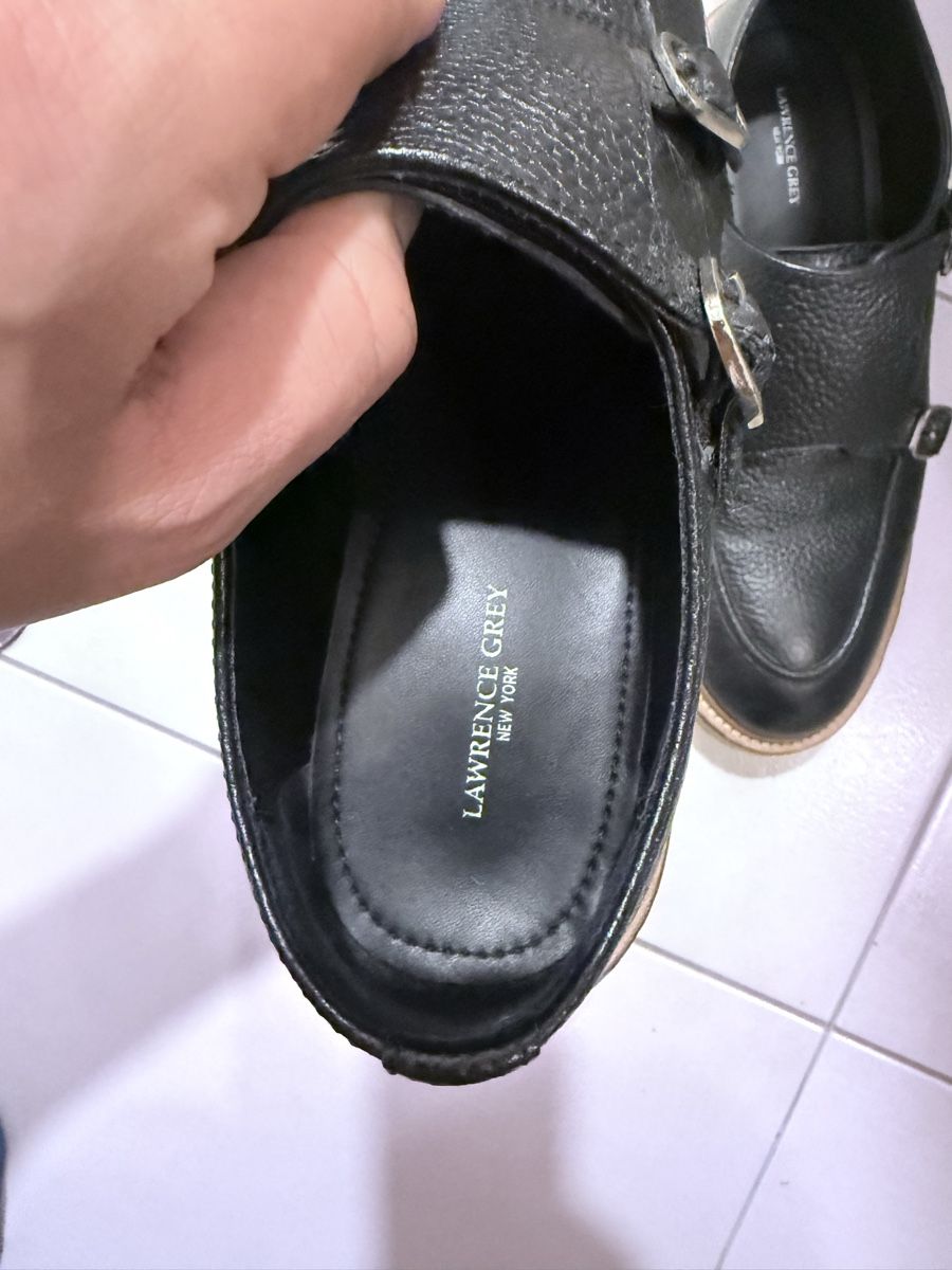 Lawrence Grey - Chaussure à lacets en cuir à double boucle - (Neuf ...