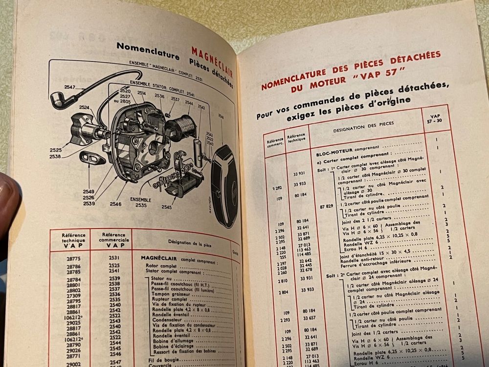 buch, heft, motor VAP 57.30 beschrieb 60 er jahre (Gebraucht) in ...