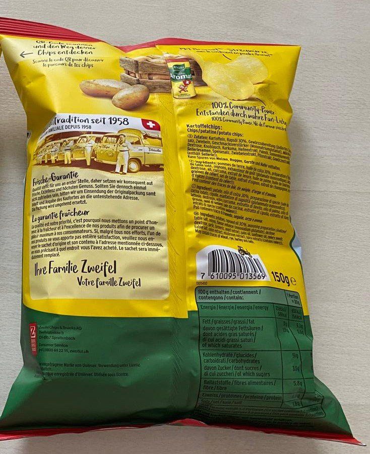 1 Packung Zweifel Aromat Chips – Limitierte Fan Edition! (Neu und ...