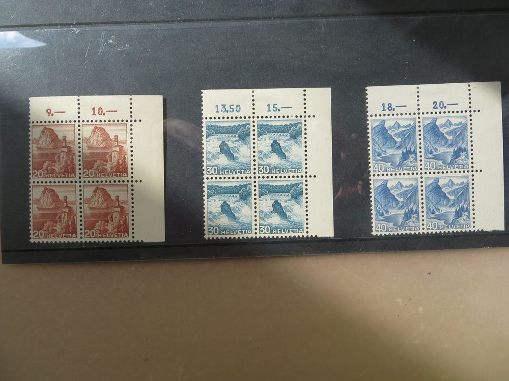 3 Viererblocks Landschaftsbilder 1948 ** | Kaufen auf Ricardo