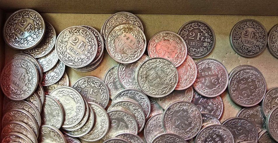 109 CHF 2.00 Schweizer Silbermünzen, Silberwert ca. CHF 650 (Neu (gemäss Beschreibung)) in Aesch ...