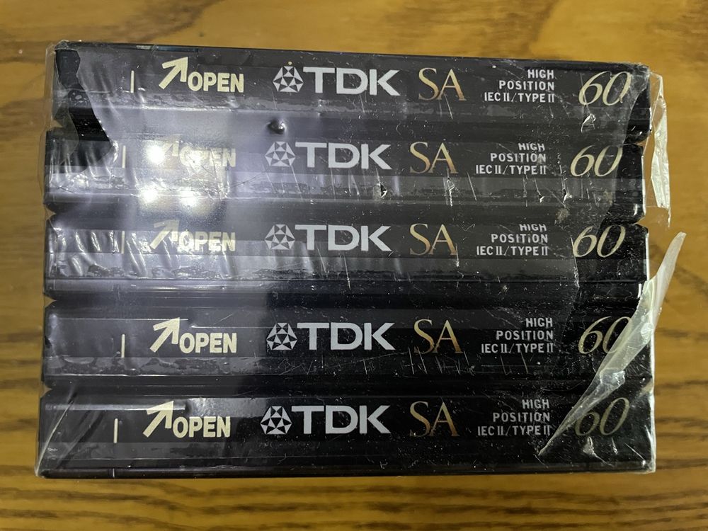 TDK SA 60 Cassette Audio Black Édition - 5 PCS NEW K7 (Neuf avec ...