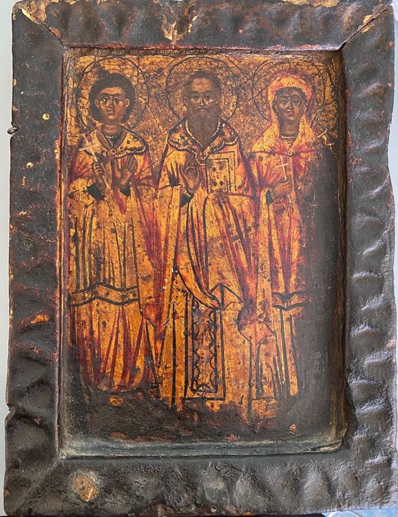 Sehr Alte Russische Ikone Gemälde | Kaufen auf Ricardo