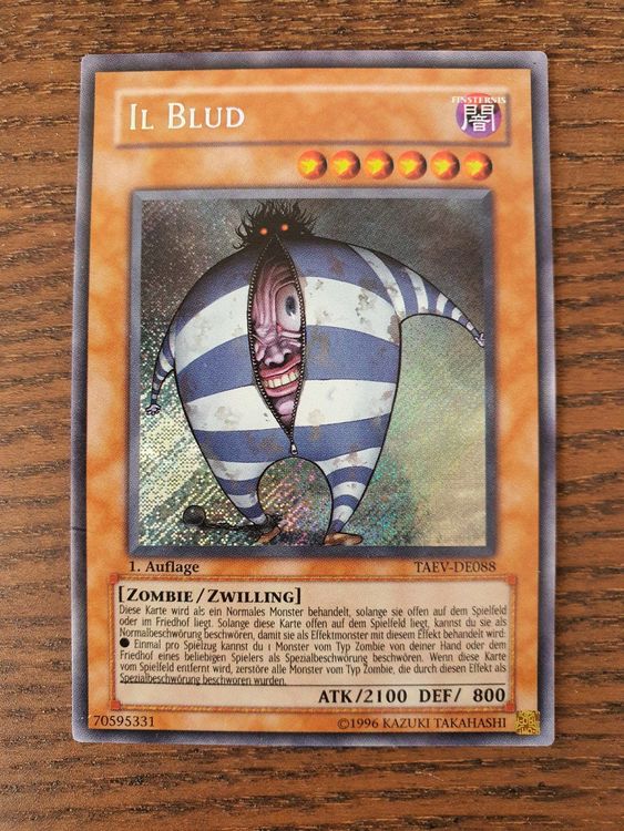 🔥 Yugioh: Il Blud TAEV-DE088 1. Auflage Secret Rare🔥 (Gebraucht) in ...
