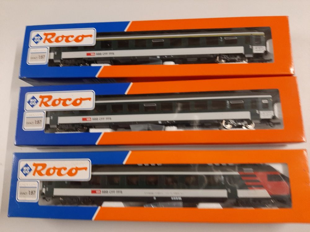 Roco IC-2000-Doppelstockzug (sechsteilig) + Verstärkungsmodu (Neu und ...