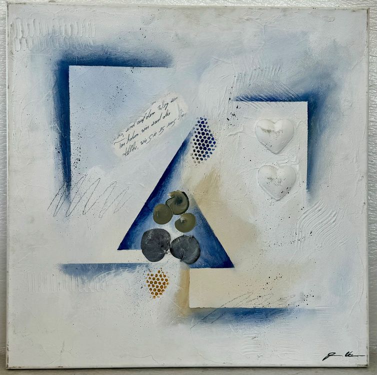 Interessante Moderne Mischtechnik Collage unleserlich Sig. | Kaufen auf Ricardo