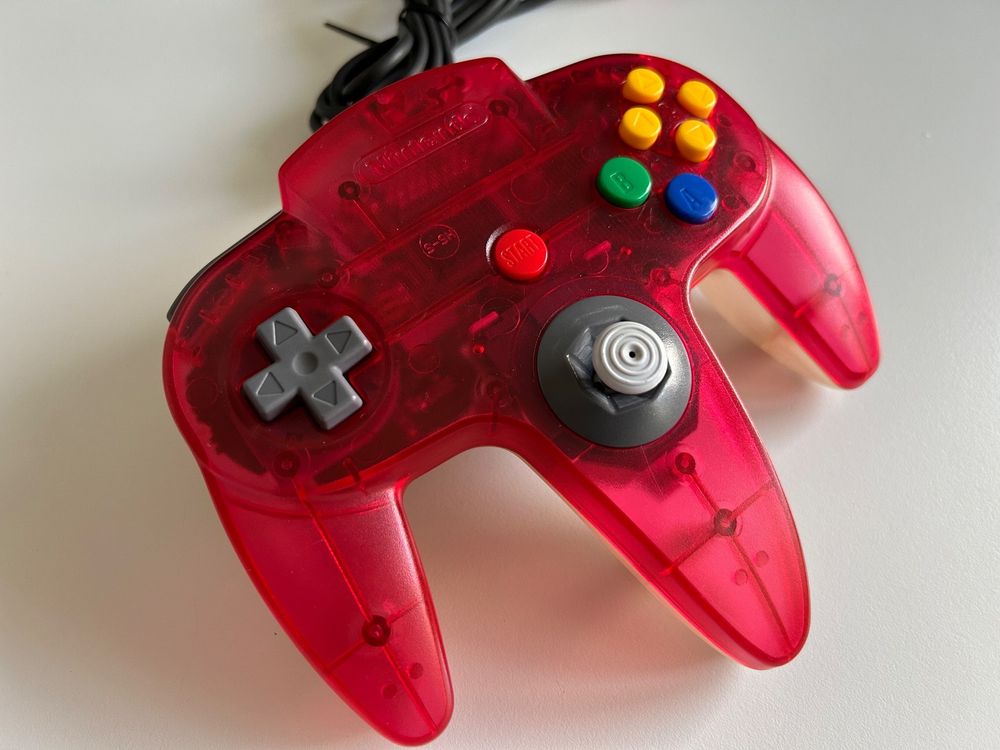 Nintendo 64 N64 Clear Red Original Kontroller | Kaufen auf Ricardo