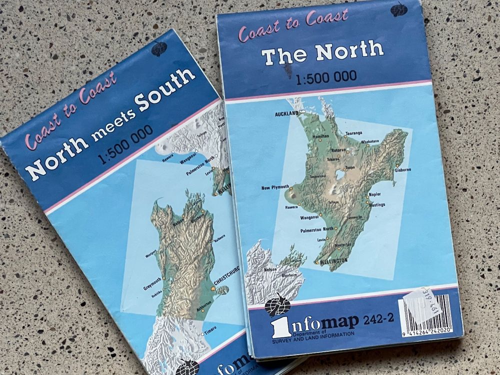 2x Landkarten Neuseeland Massstab 1:500 000 (Gebraucht) in Zürich für ...