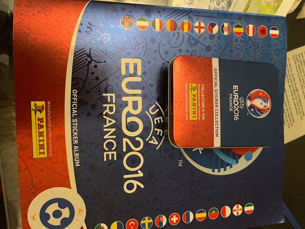 UEFA Euro 2016 Album Komplett inkl. 54 Sticker und Sammelbox | Kaufen ...