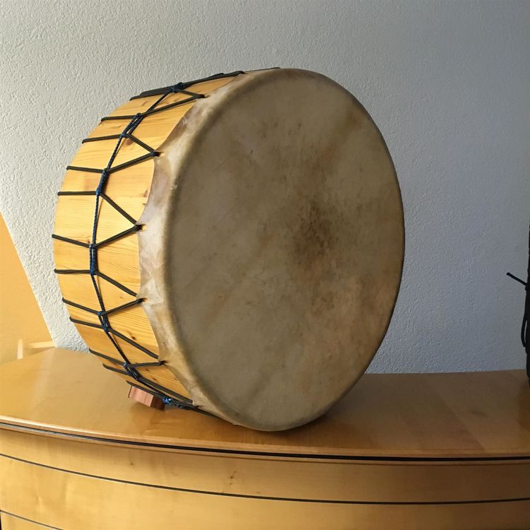 Schamanentrommel gross UNIKAT / 63cm | Kaufen auf Ricardo