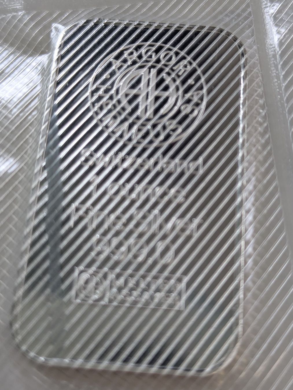 1 oz. / Unze Silber Barren 700 Eidg. Fahnenschwinger Heraeus (Gebraucht ...