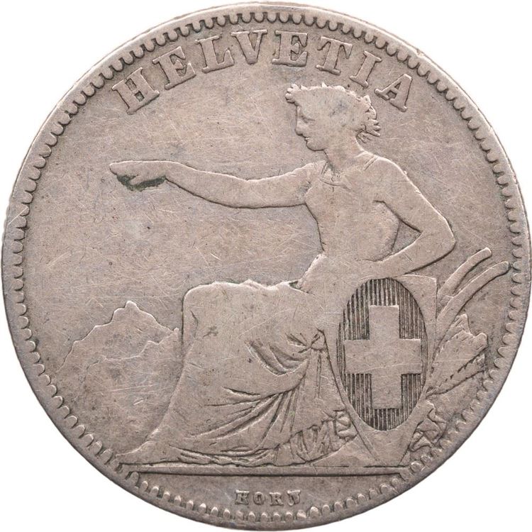 Schweiz Bund 2 Franken 1860 (Gebraucht) in Liestal für CHF 23 – mit Lieferung auf Ricardo kaufen