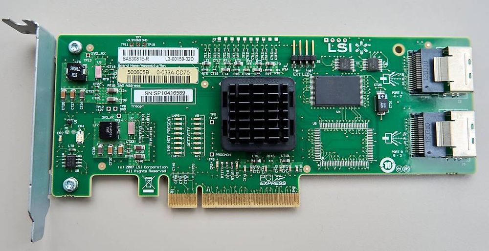 LSI 3Gb/s 8 Port SAS / SATA PCIe Host Bus Adapter (Gebraucht) in ...