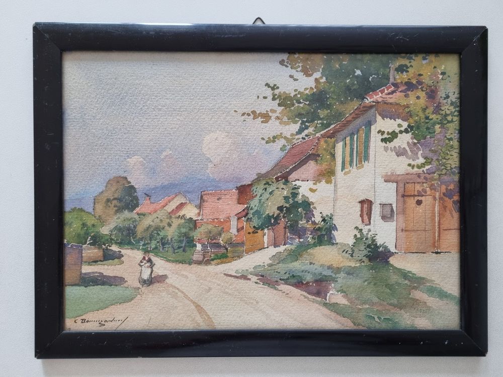 Aquarell von Christian Baumgartner, Original gerahmt (Gebraucht) in Luzern für CHF 345 – mit ...