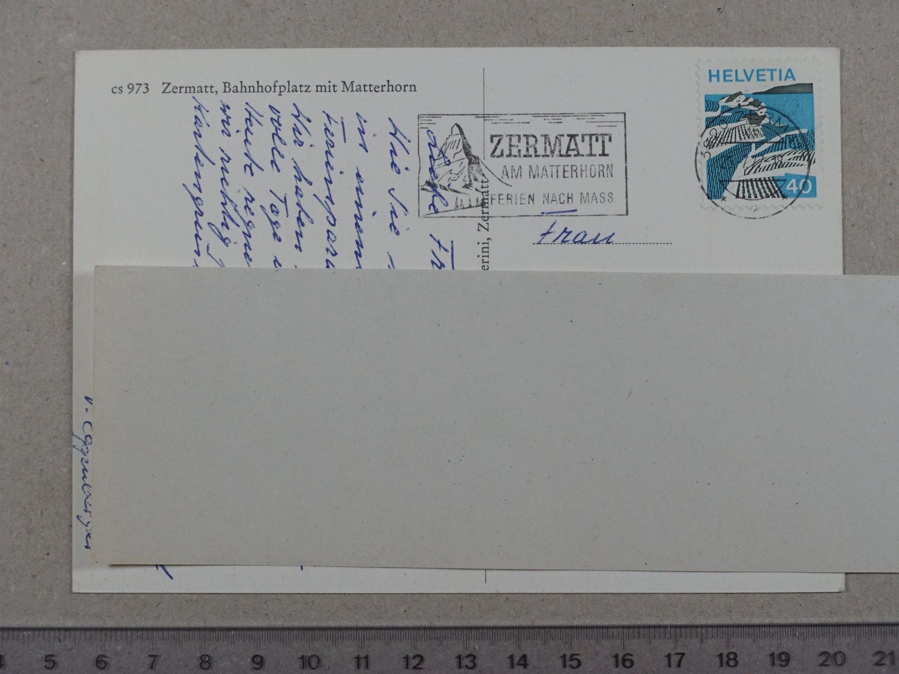 Zermatt, Bahnhofplatz, 1977, Pferde, Pferdekutsche (Gebraucht) in ...