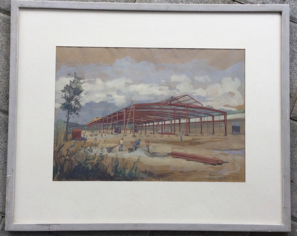 Renée Yolande HAUSER (1919-2008) Grosse Gouache Gemälde (Gebraucht) in Root für CHF 25 – mit ...