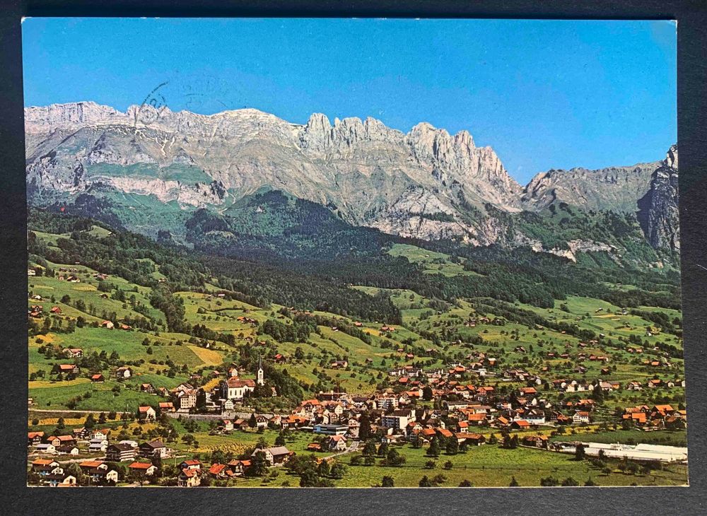 AK Flugaufnahme Gams SG im Rheintal | Kaufen auf Ricardo