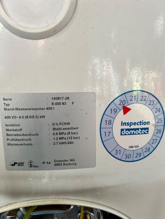 Boiler 400l | Kaufen auf Ricardo