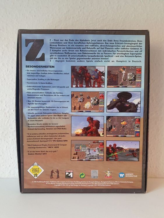 PC Game Z (1996) (The Bitmap Brothers) Big Box Deutsch (Gebraucht) in ...