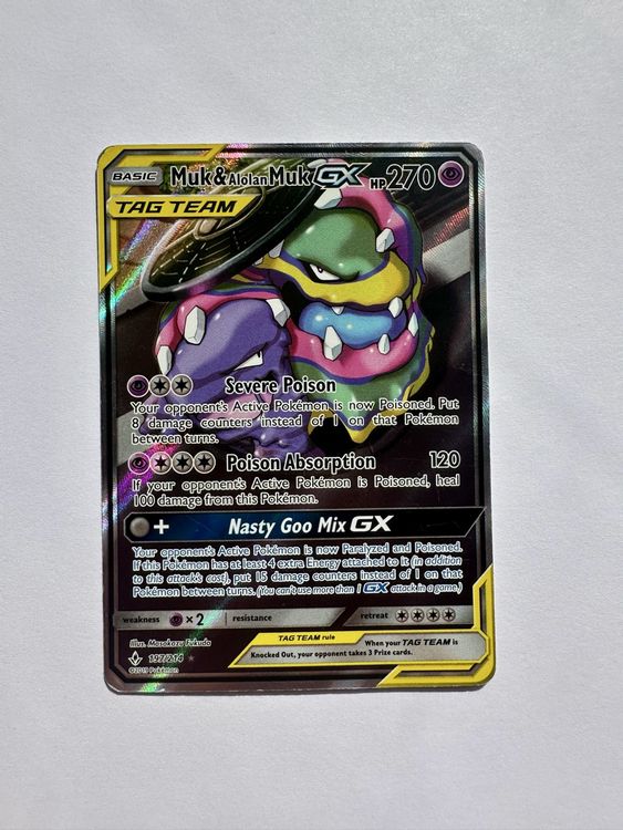 Muk & Alolan Muk GX # 197 Tag Team - Unbroken Bonds - Ab 1.- (Gebraucht ...